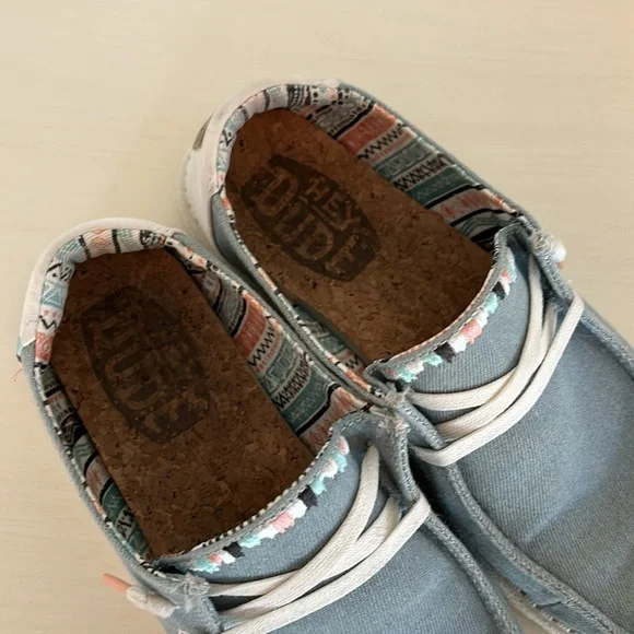 Shoes | Hey Dude Chambray With Aztec Print Size 8 | Poshmark